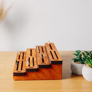 Ring Wood Holder,wood Ring Display Case,tiered Ring Display,ring ...