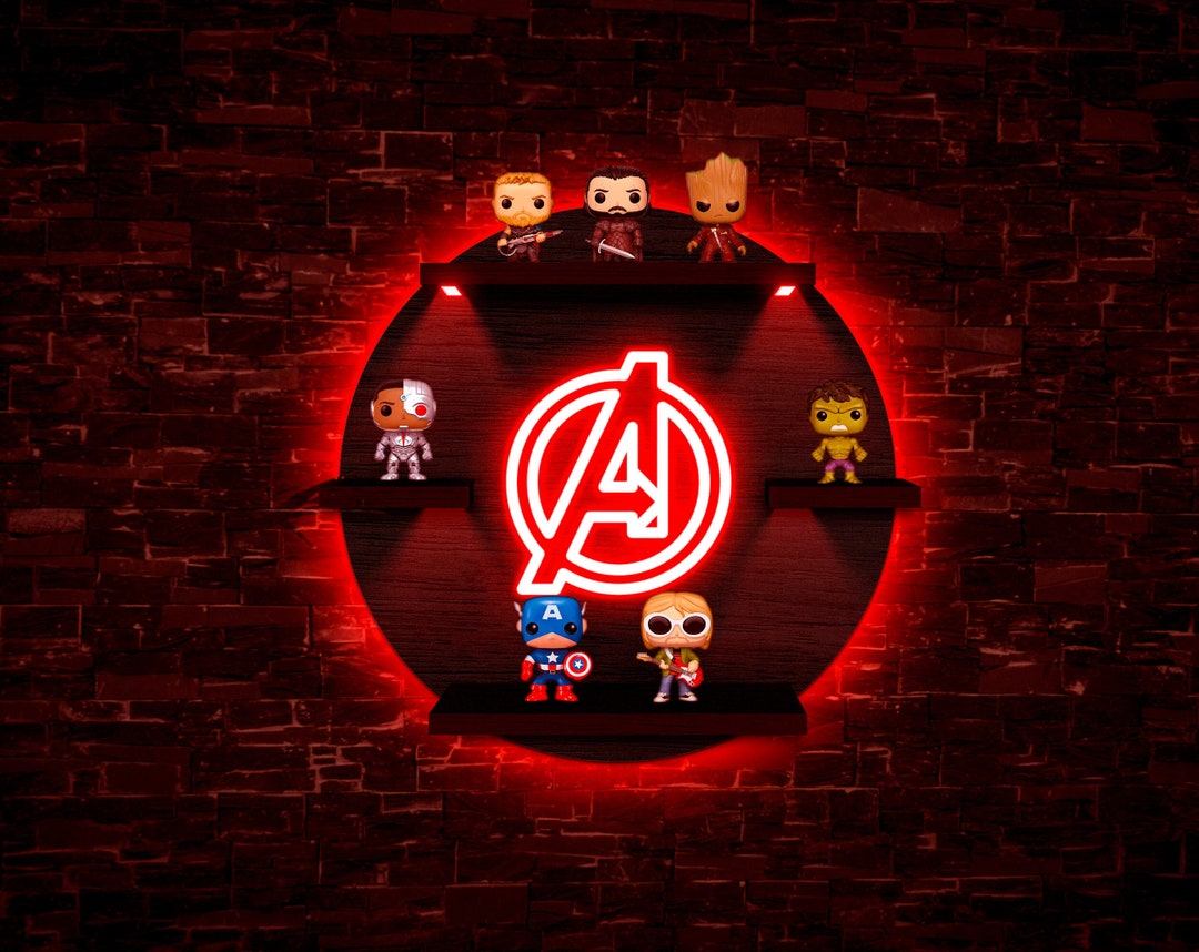 Figure Display Shelf, Custom Display Shelf With Led, Led Display Shelf ...