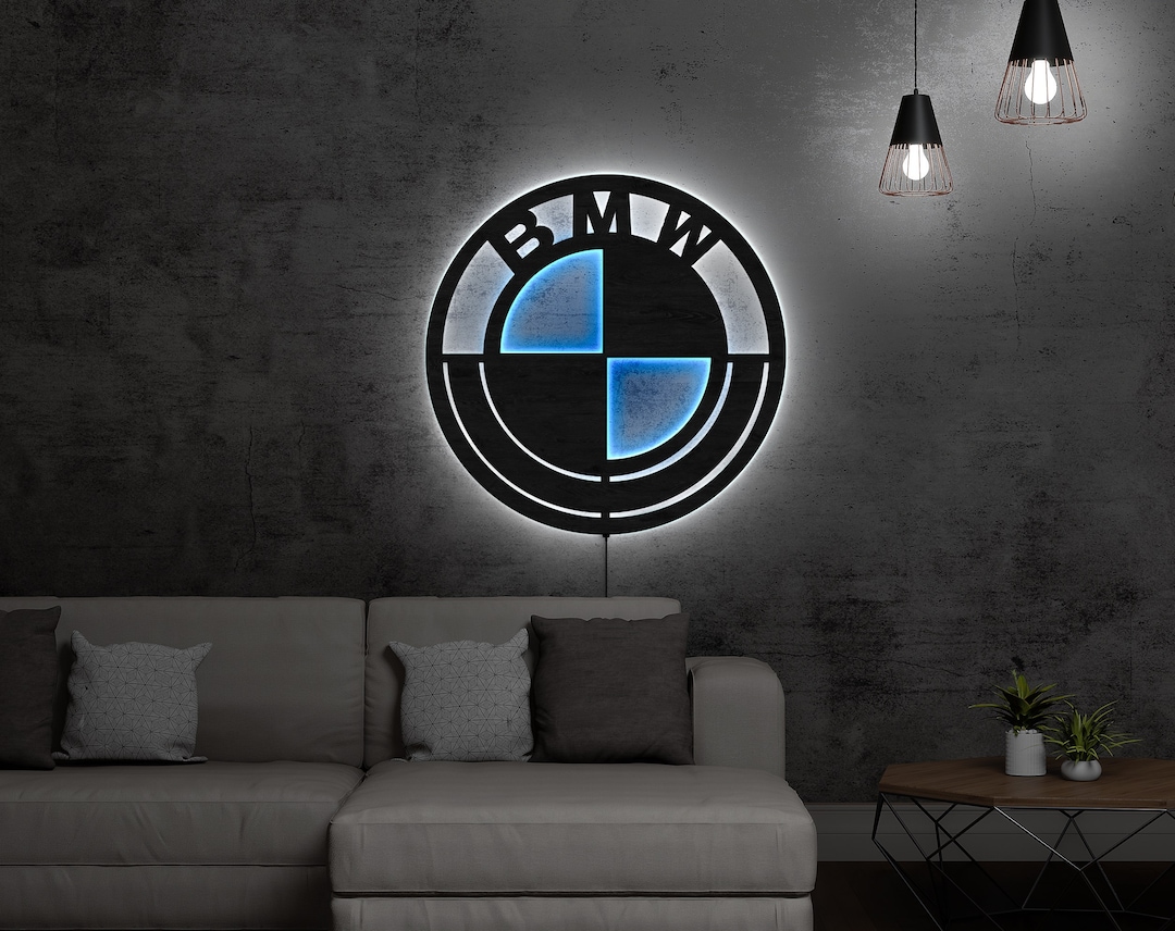 BMW Logo Neon Sign, BMW Neon Sign, BMW Led Sign, Bmw Lamp, Bmw Light ...
