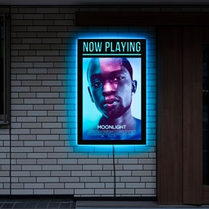 Poster Wood Case,movie Poster Neon Sign, Movie Poster Neon Light, Movie ...