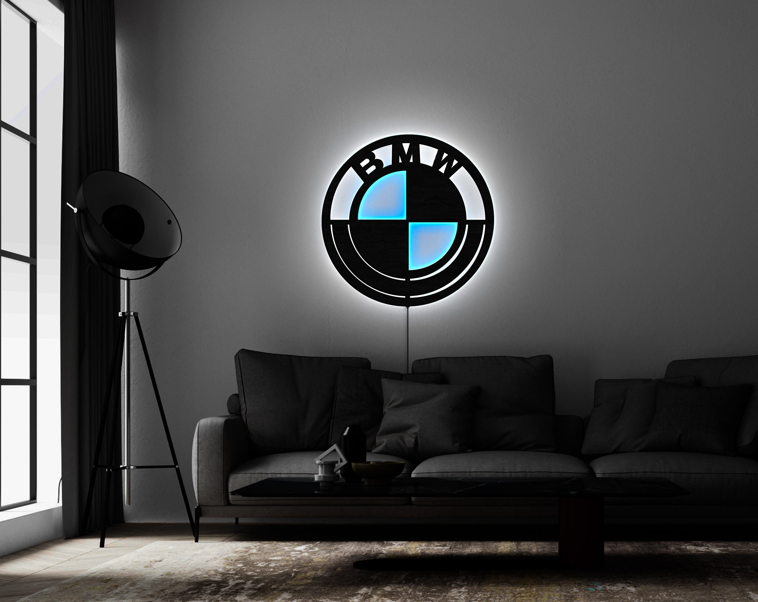 BMW Logo Neon Sign, BMW Neon Sign, BMW Led Sign, Bmw Lamp, Bmw Light ...