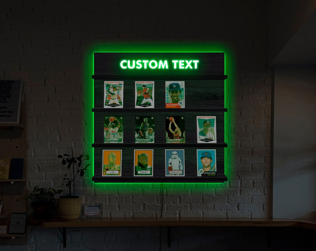 Sports Card Storage,display Shelf Lighted,led Display Shelf,trading ...