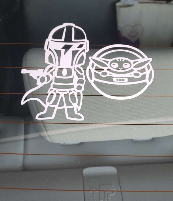 Clan of Two Stick Figure Family Car Decal | Etsy