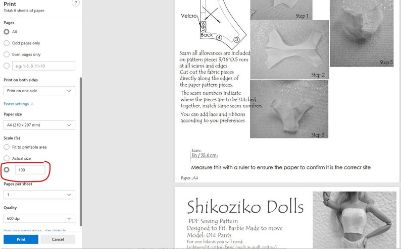 PDF Sewing Pattern - Underwear - Bikinis, Bra, Pants, Bust for Made to ...