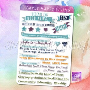 TALK TITLE STICKERS Declare the Good News 2024 Regional Convention of ...