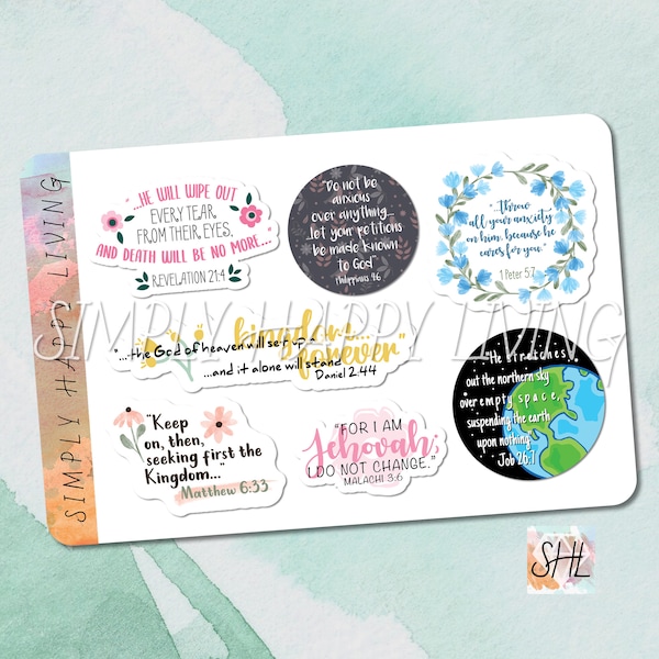 Scripture Stickers - Etsy