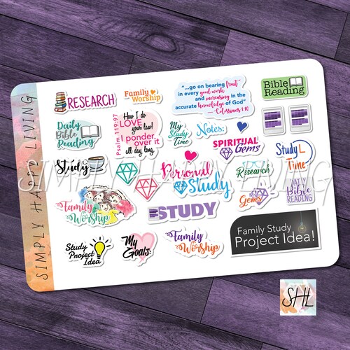 Personal Study Stickers 2 - Etsy