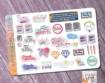 Personal Study Stickers 2 - Etsy