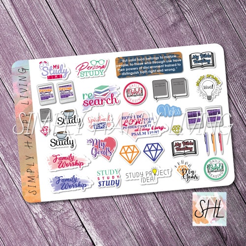 Personal Study Stickers 2 - Etsy