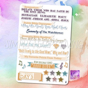 TALK TITLE STICKERS Declare the Good News 2024 Regional Convention of ...