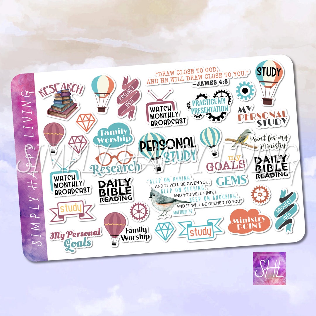Personal Study Stickers 4 - Etsy