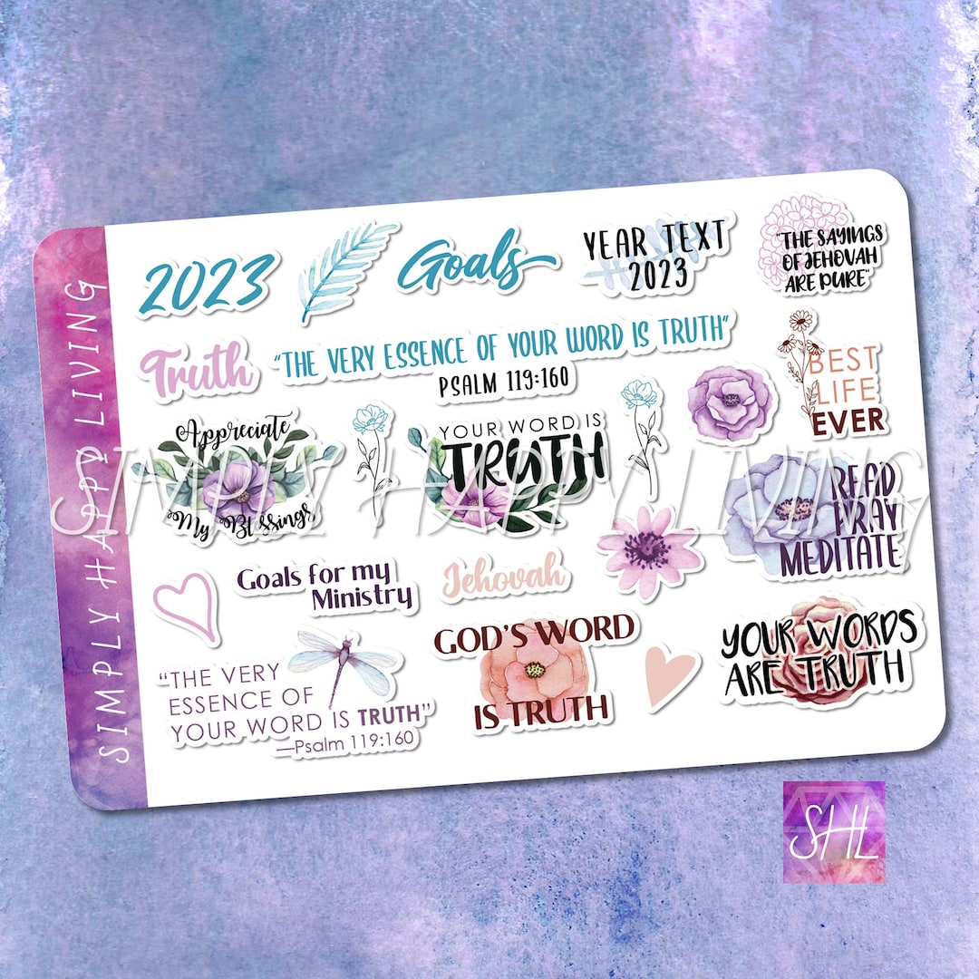 2023 Year Text Planner Stickers - Etsy