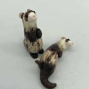 Custom Ferret / Polecat Polymer Clay Model - Etsy