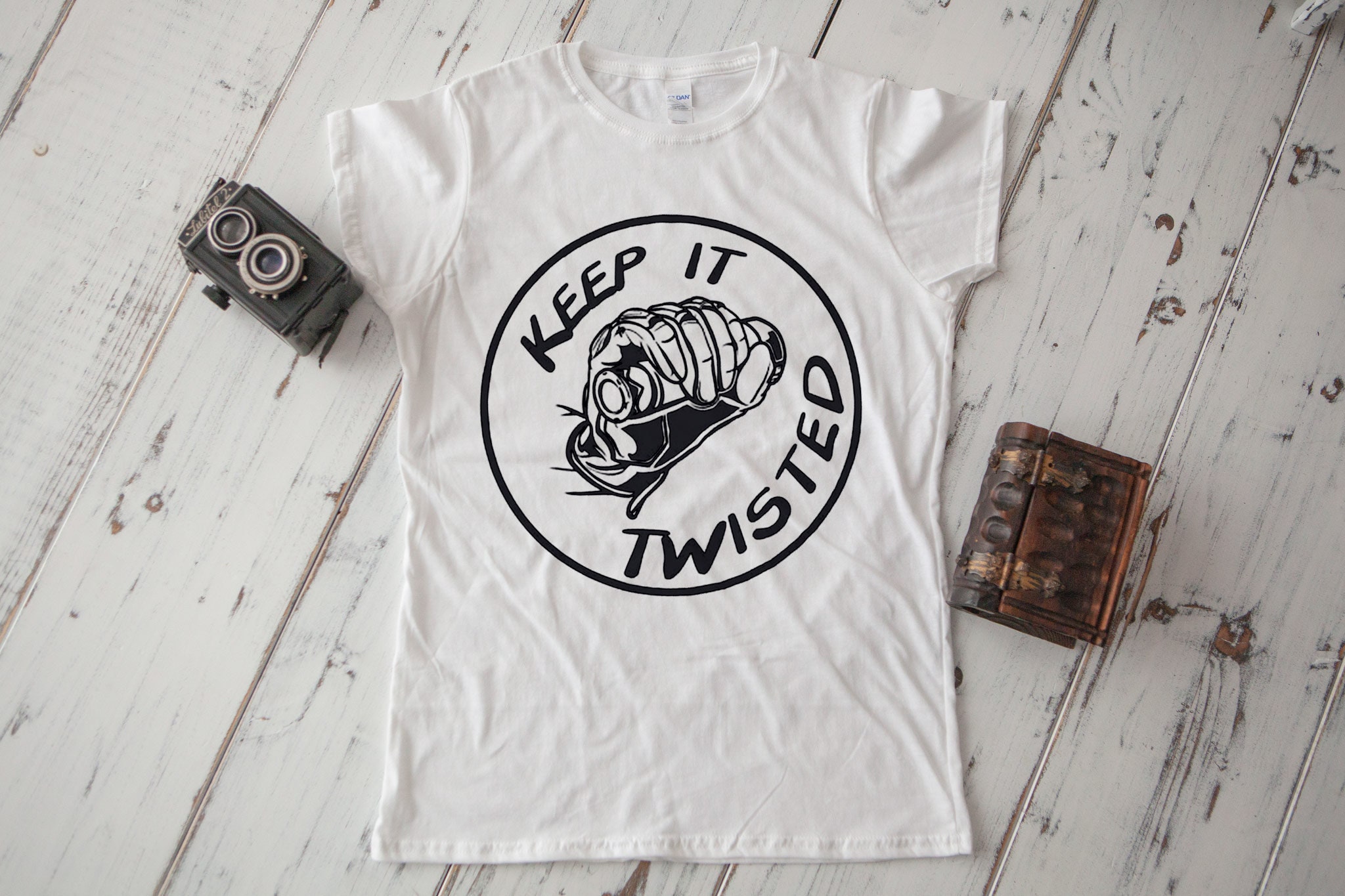 Keep it twisted art logo design handmade printed on quality | Etsy