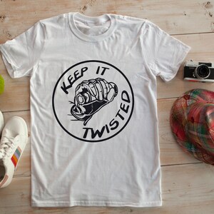 Keep it twisted art logo design handmade printed on quality | Etsy