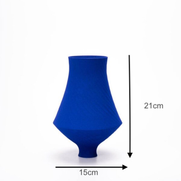 Electric Blue Vase - Etsy