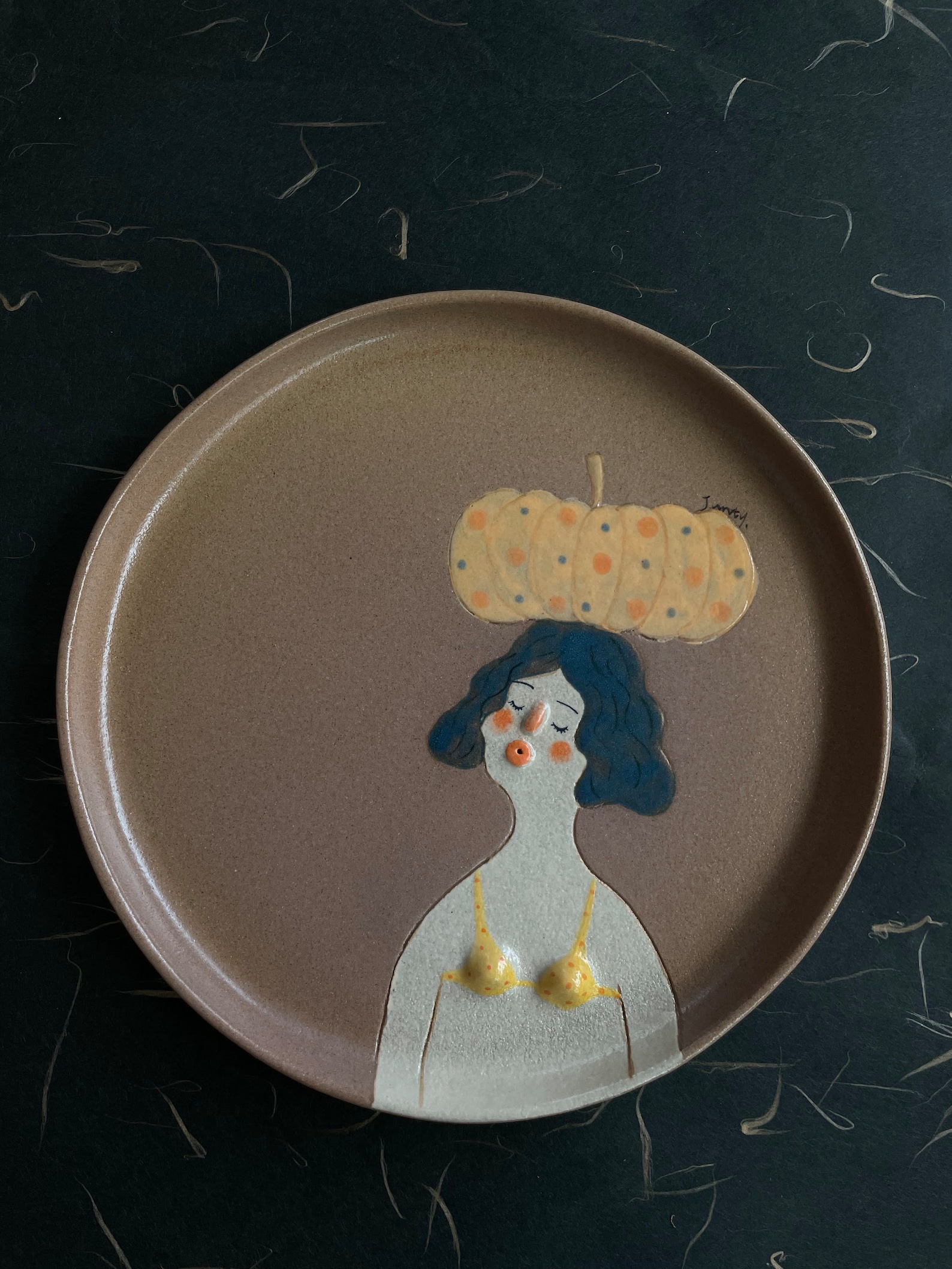 ETSY'S PICK! Handmade Porcelain UNIQUE Artist Present Plate - Etsy