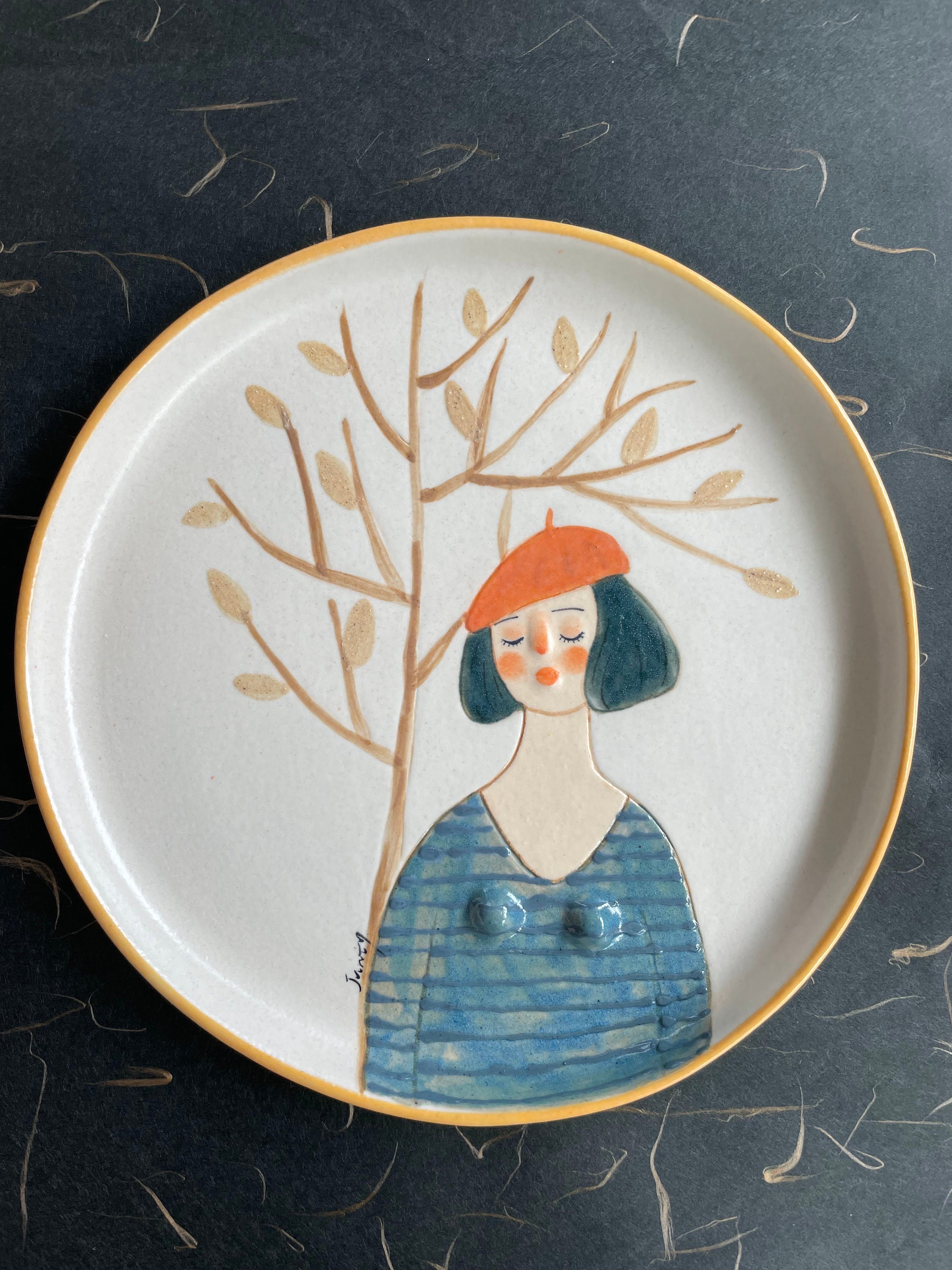 ETSY'S PICK! Handmade Porcelain UNIQUE Artist Present Plate - Etsy
