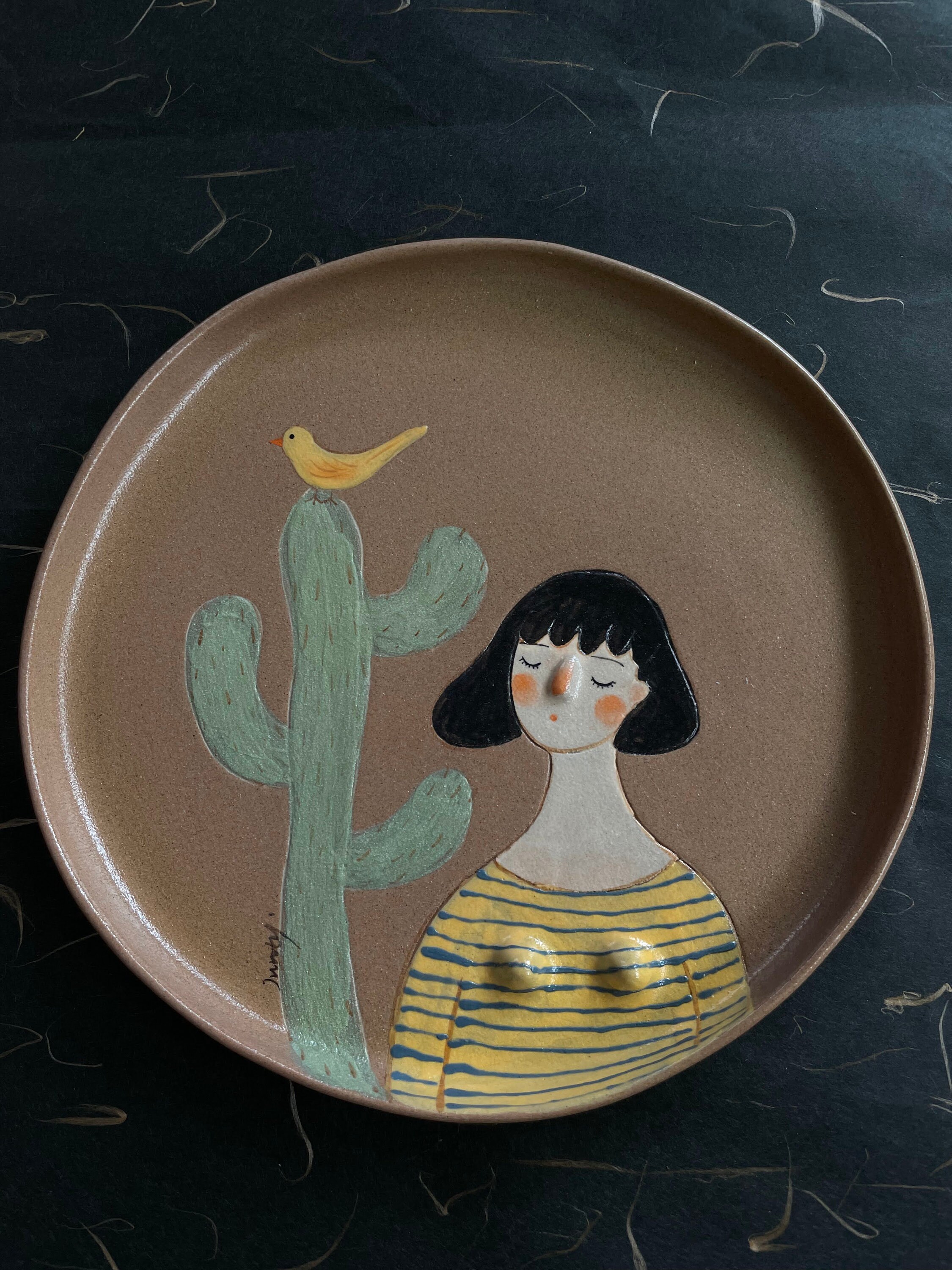 ETSY'S PICK! Handmade Porcelain UNIQUE Artist Present Plate - Etsy