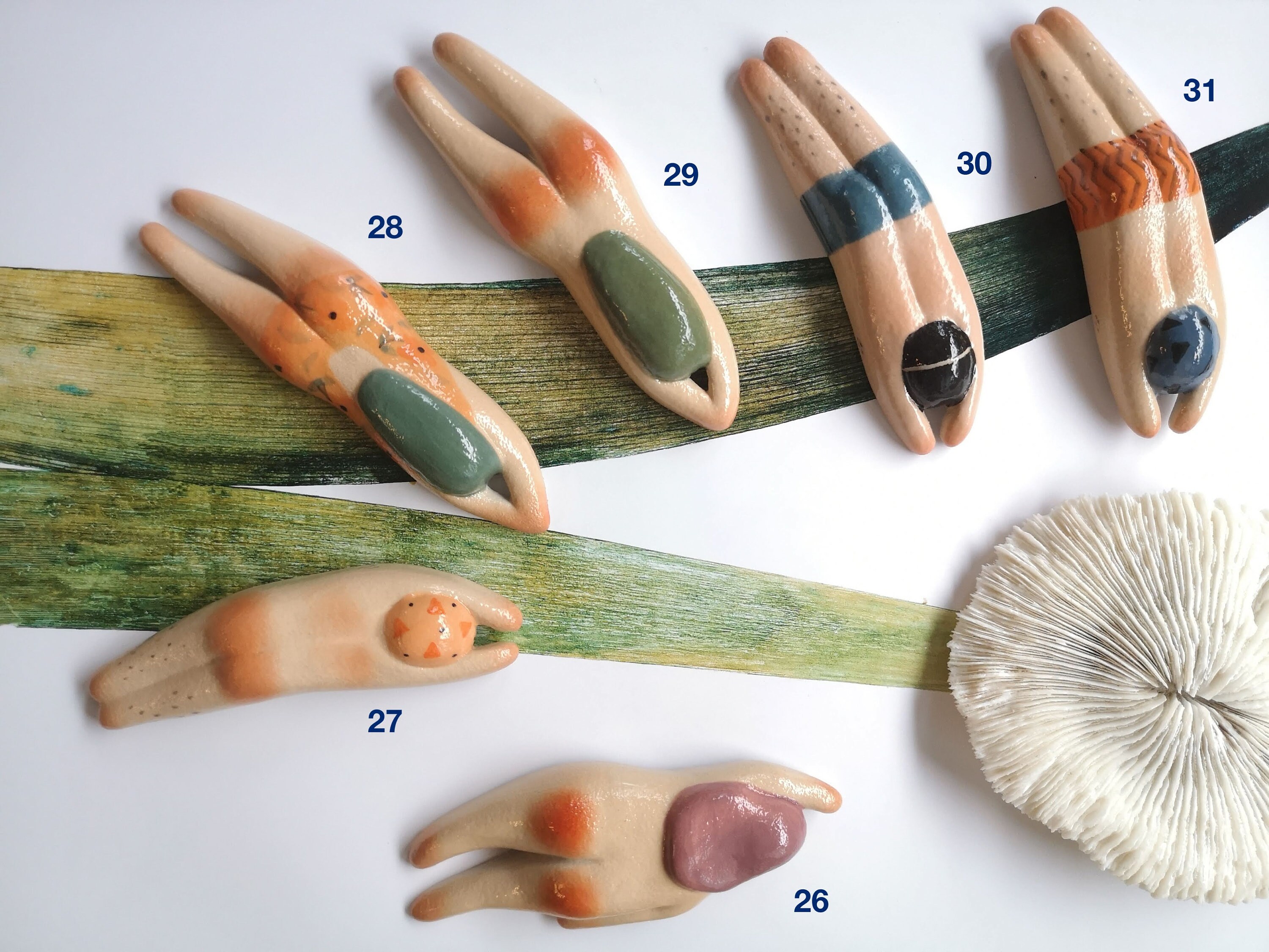 Handmade Porcelain Magnet and Cutlery Rest Super Special | Etsy