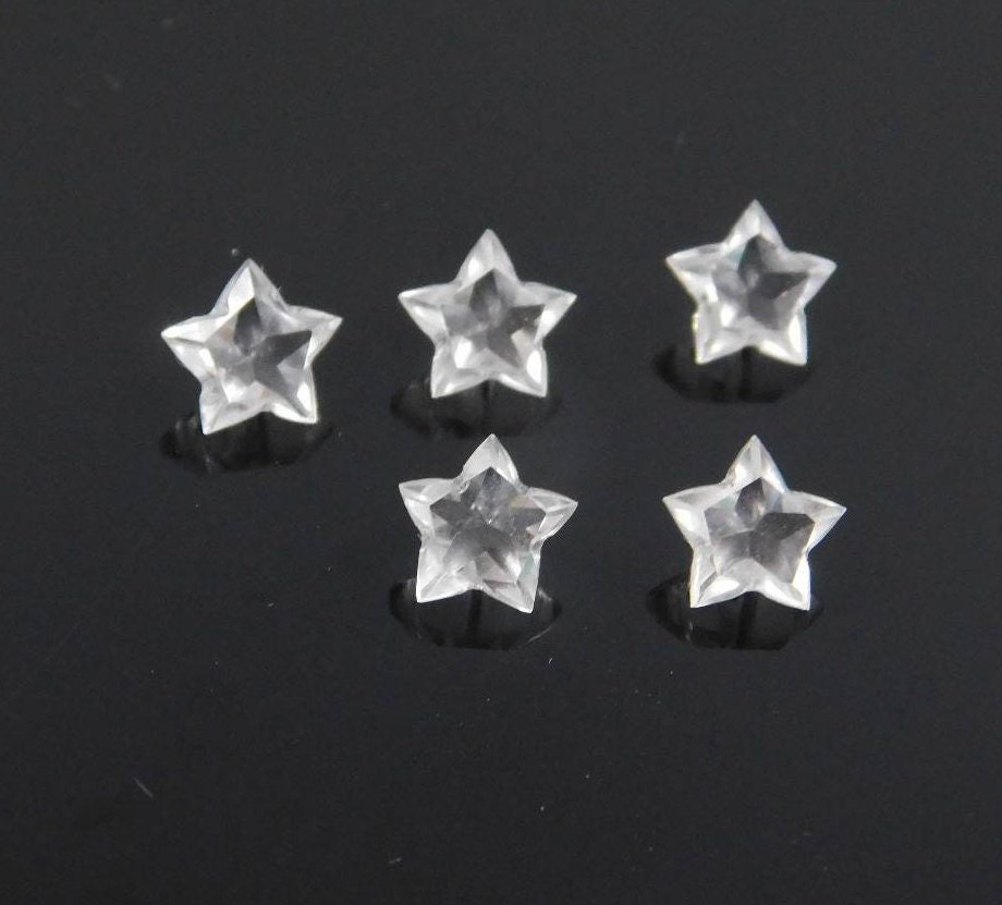 Crystal Quartz Faceted Star Shape Gemstone Fancy Shape Gemstones ...
