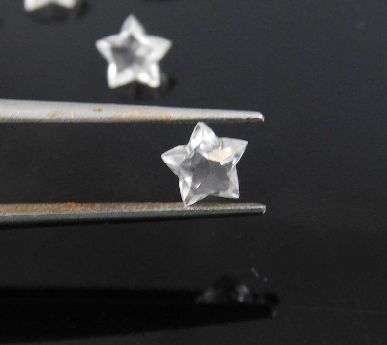 Crystal Quartz Faceted Star Shape Gemstone Fancy Shape Gemstones ...