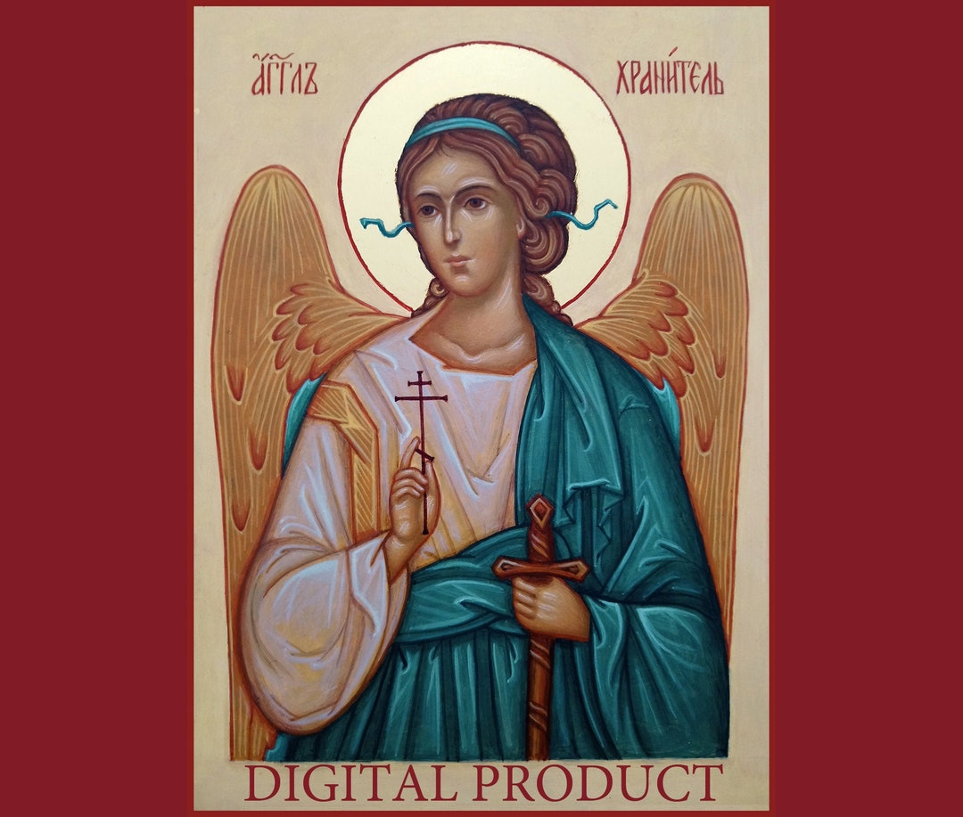 Guardian Angel Orthodox Icon: Hand-painted Style (digital Download) PDF ...