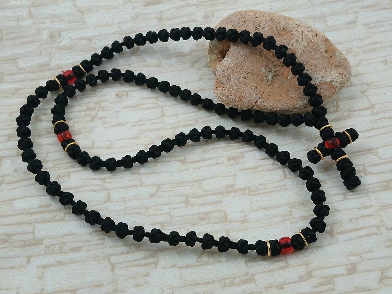 Orthodox Rosary Prayer Rope Chotki Black Semi Spaced | Etsy