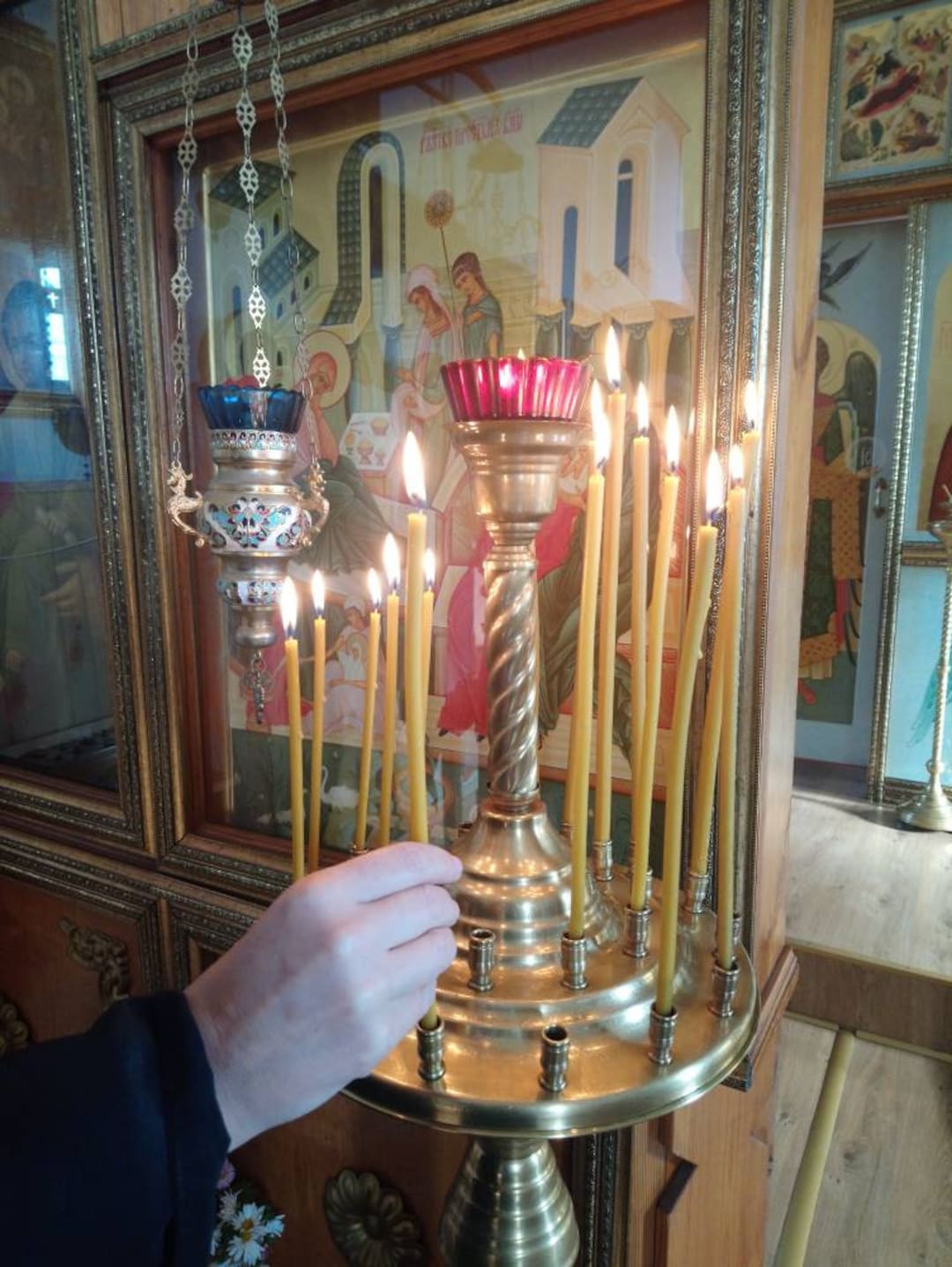 Set of 5 Orthodox Church Candles Will Be Lit at Monastery Daily Service ...