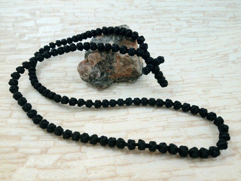 Orthodox Rosary Prayer Rope Chotki Black Semi Spaced | Etsy