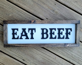 Eat More Beef Sign - Etsy