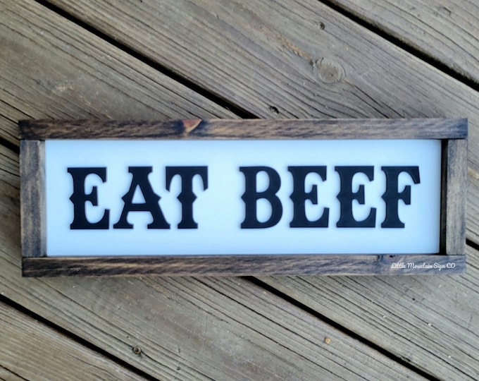 Eat More Beef Sign - Etsy