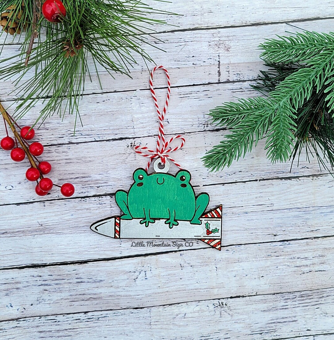 Missile Toad Christmas Ornament, Missletoad, Mistletoe, Cute, Funny ...