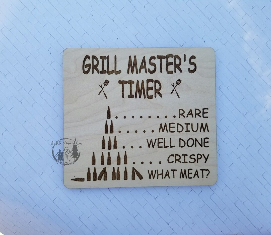 Grill Masters Timer, Beer Timer, Drinking, Funny, Meat Temperature ...