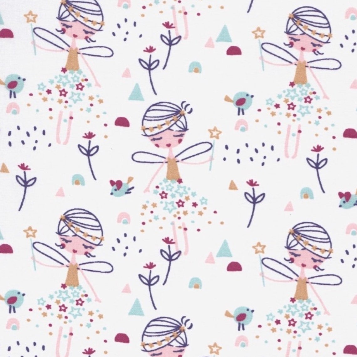 Fairy Fabric Princess Fabric Baby Girl Fabric Magical - Etsy