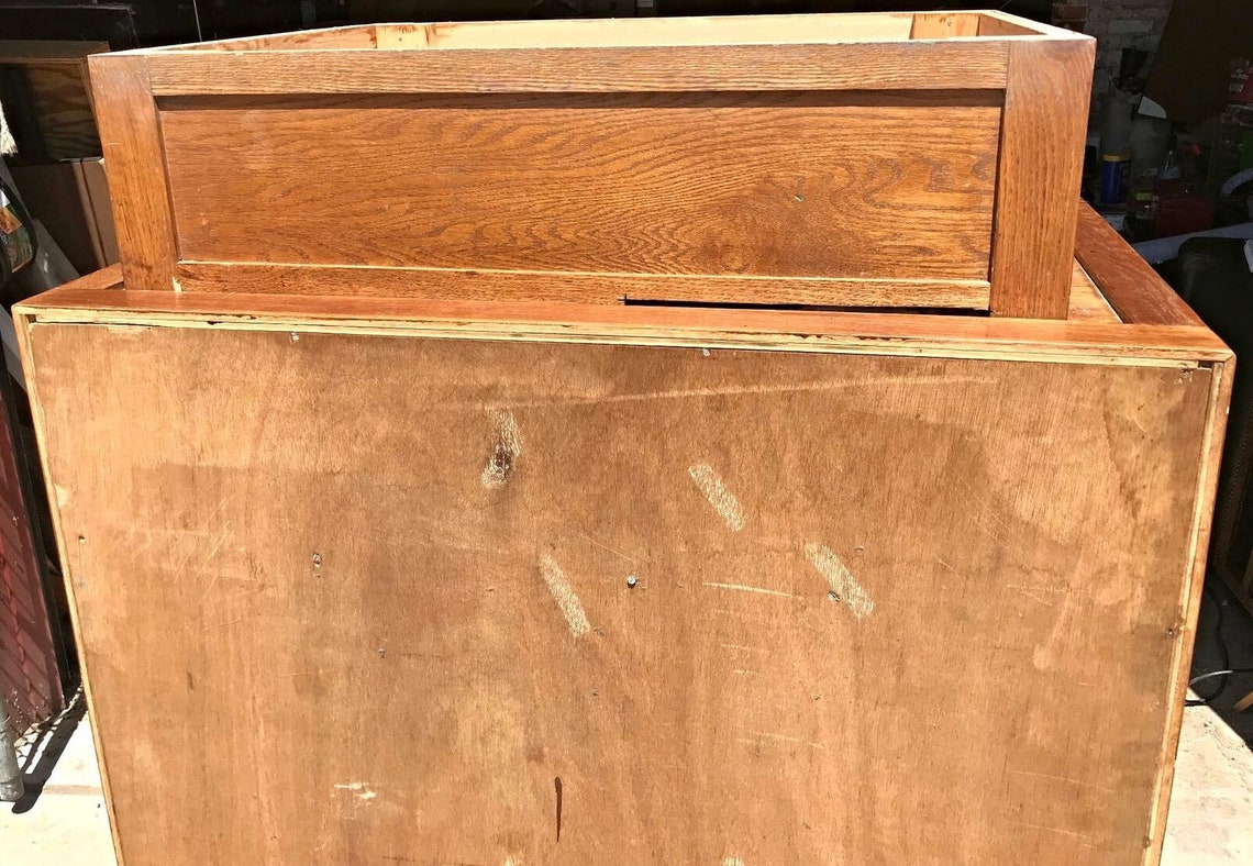 RARE 1940s Vintage 88 Cubicle MAILBOX Cabinet 53"h X 45"w X 36"d Solid ...