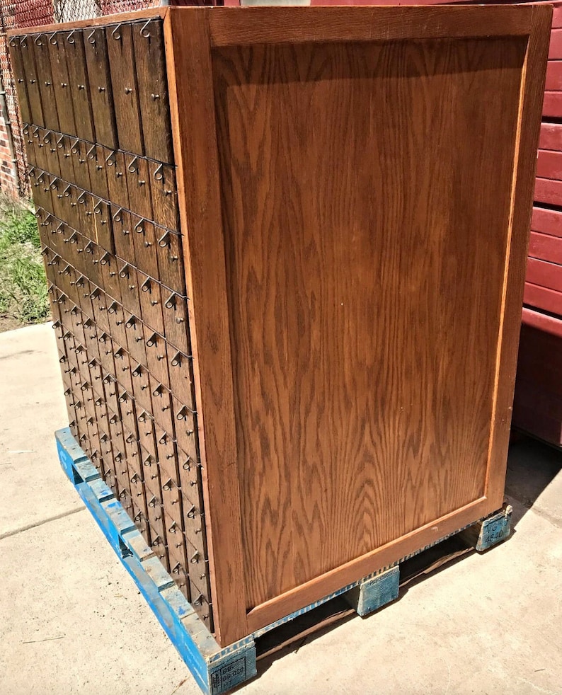 RARE 1940s Vintage 88 Cubicle MAILBOX Cabinet 53"h X 45"w X 36"d Solid ...