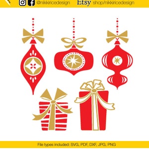 Mid Mod Christmas SVG Bundle, Instant Download, Cut File, Cricut ...