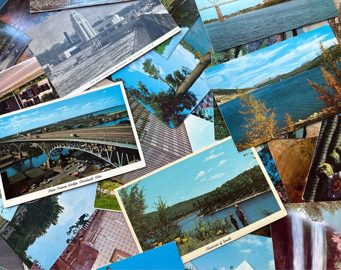 100 Vintage Photochrome Postcards From 60s and 70s / 5 X 3.5 Inches ...