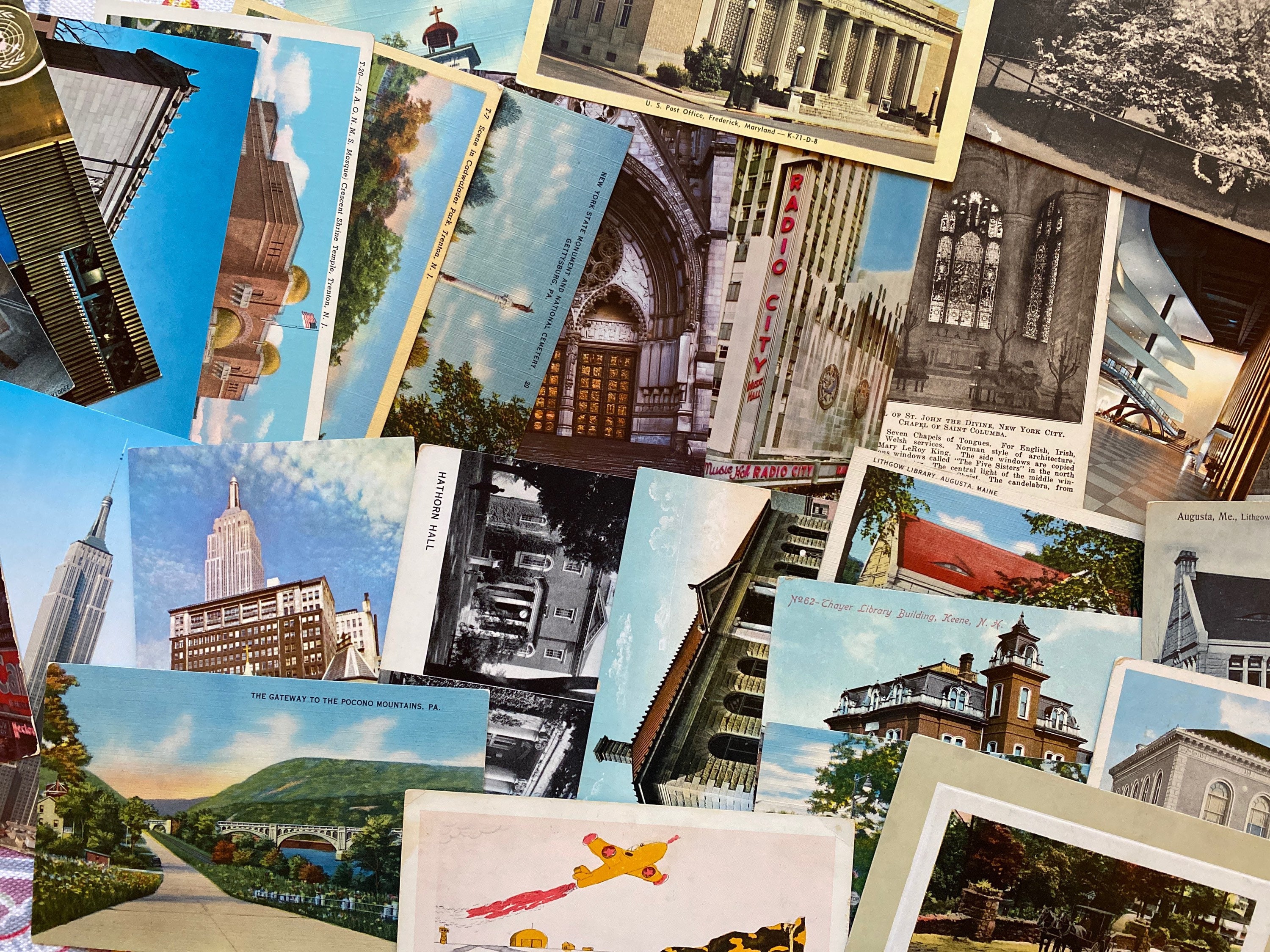 20 Unused Blank Vintage Postcards From 1900s to 1960s - Etsy