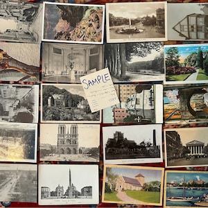 20 Vintage Postcards With Travel Notes, Letters, Journal or Diary ...
