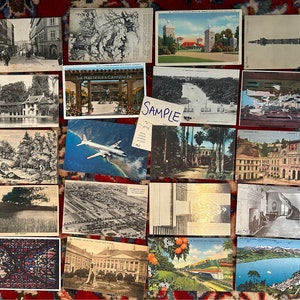 20 Vintage Postcards With Travel Notes, Letters, Journal or Diary ...