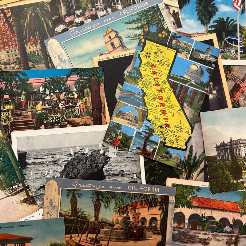 Los Angeles Postcard - Etsy