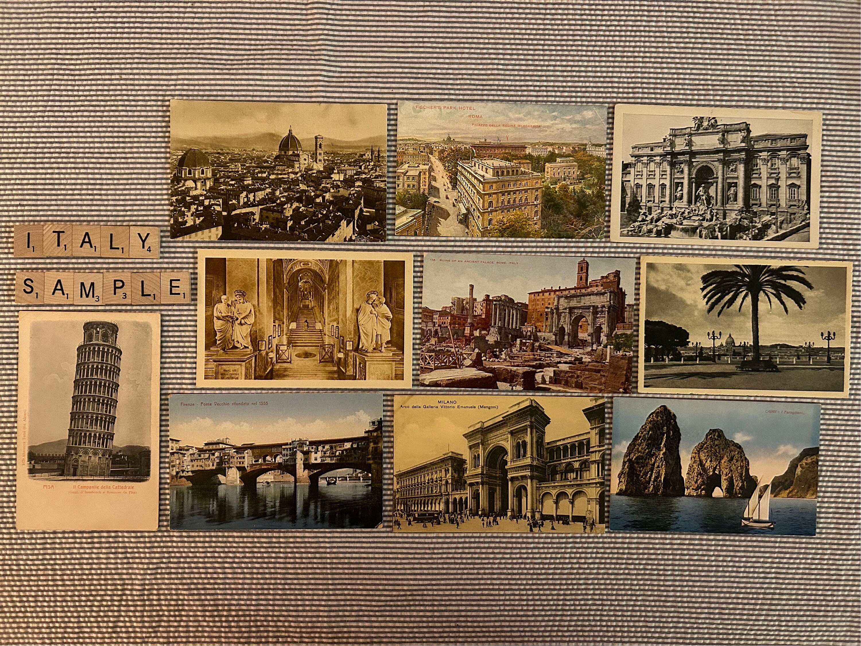 10 Vintage ITALY Postcards / Unused and Random Selection / Perfect for ...