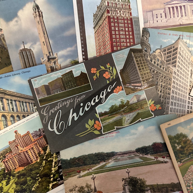 Chicago Postcard - Etsy