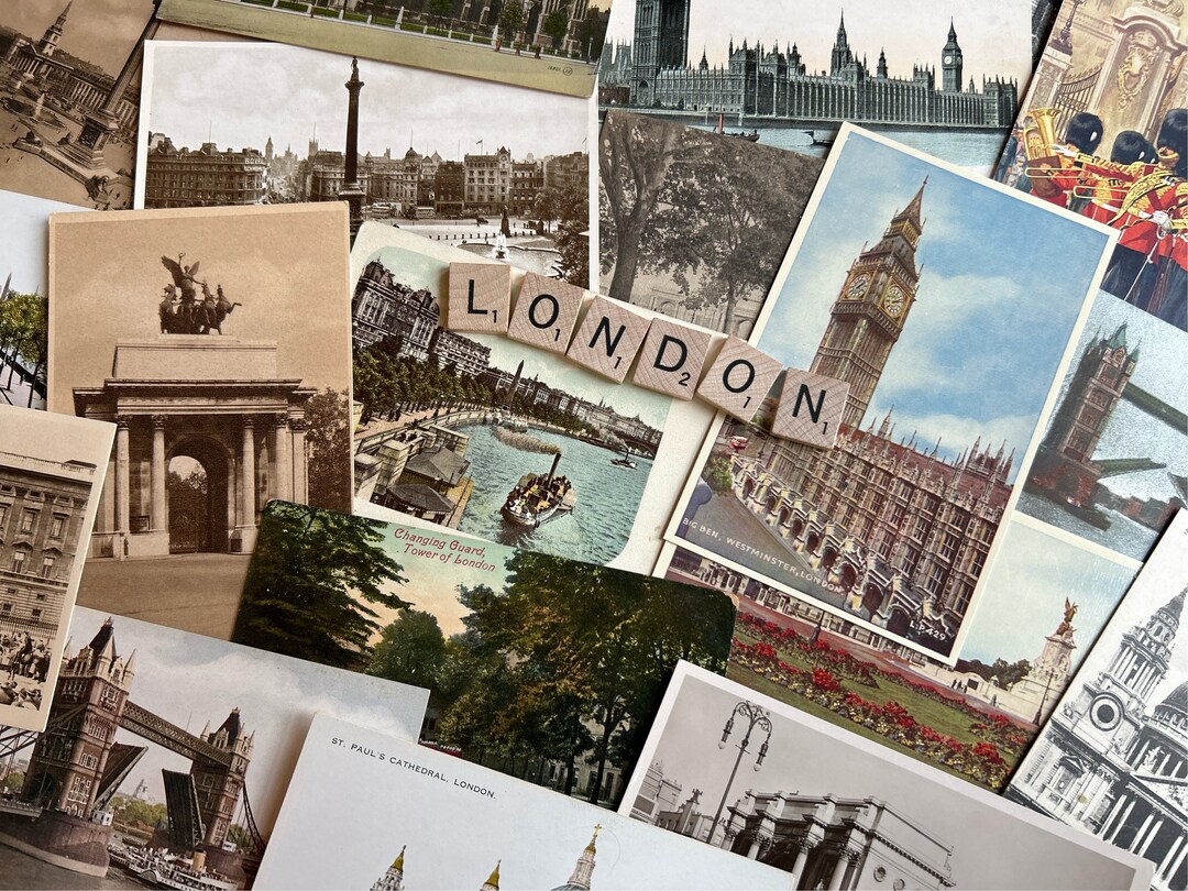 10 Vintage LONDON Postcards, Blank and Unused / Random Selection ...