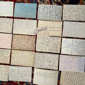 20 Vintage Postcards With Travel Notes, Letters, Journal or Diary ...