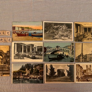 10 Vintage ITALY Postcards / Unused and Random Selection / Perfect for ...