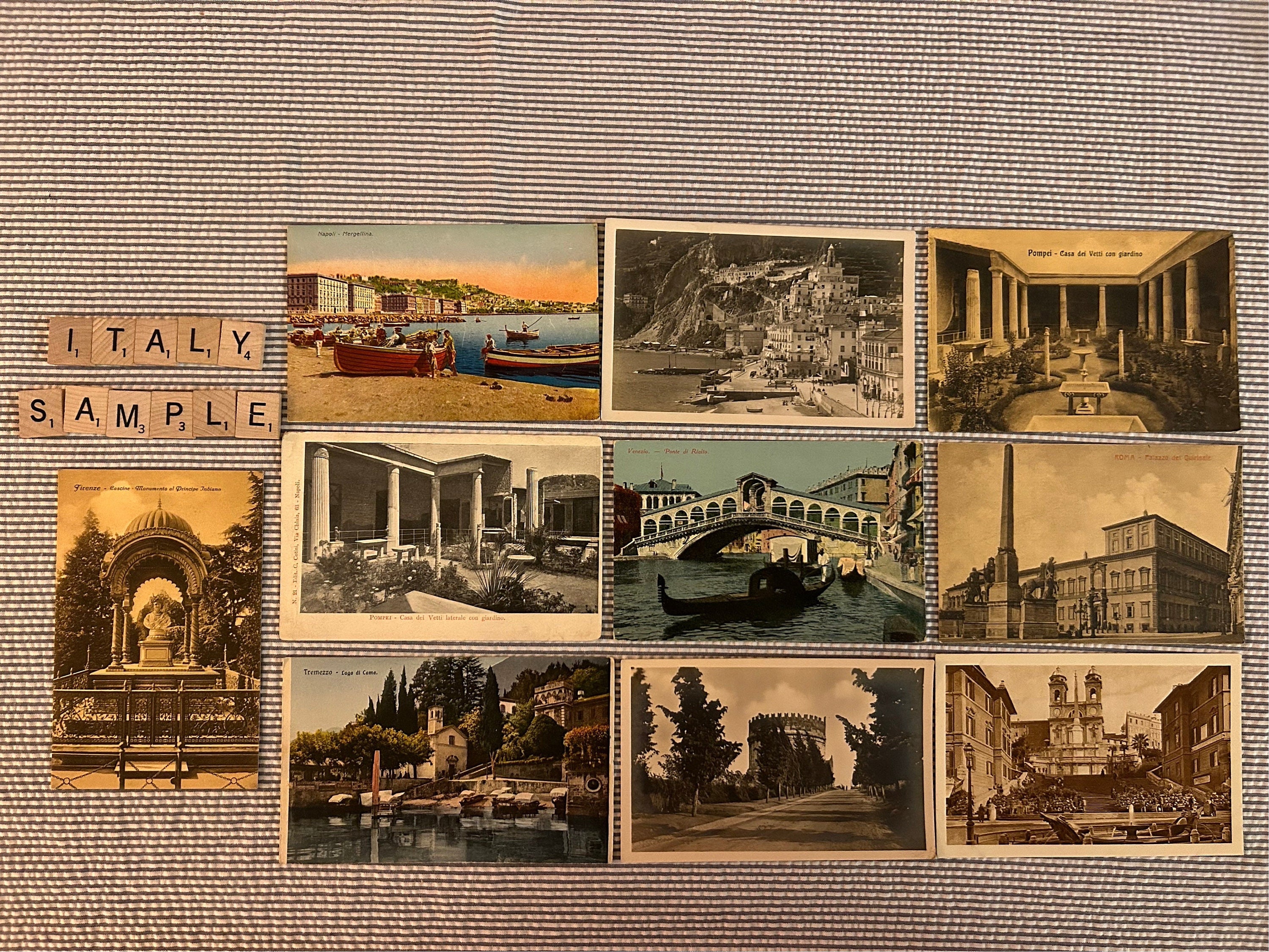10 Vintage ITALY Postcards / Unused and Random Selection / Perfect for ...