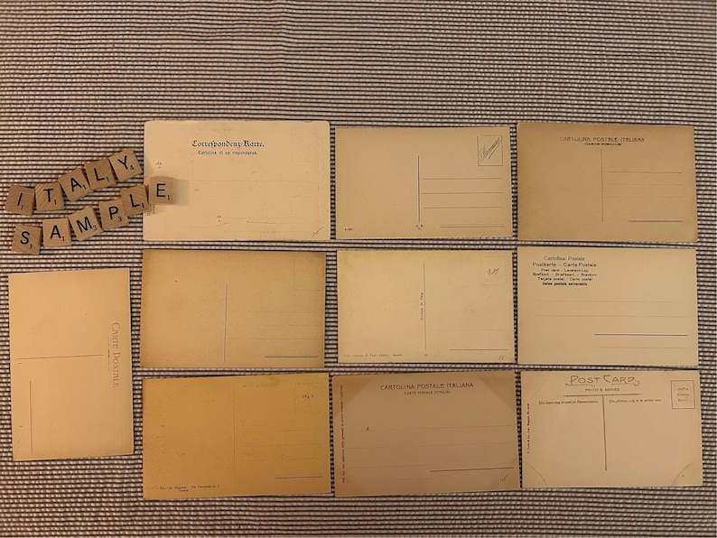 10 Vintage ITALY Postcards / Unused and Random Selection / Perfect for ...